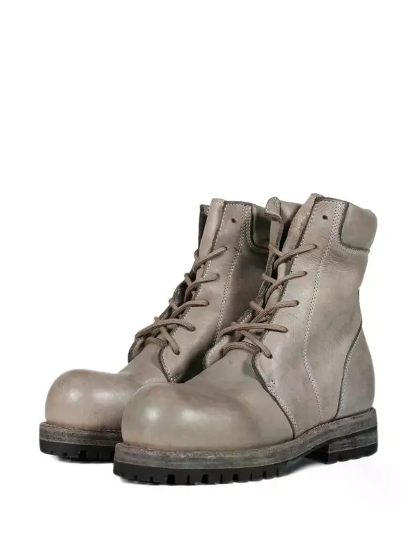 ALEXANDER DIGENOVA Moan Leather Ankle Boots - Grey