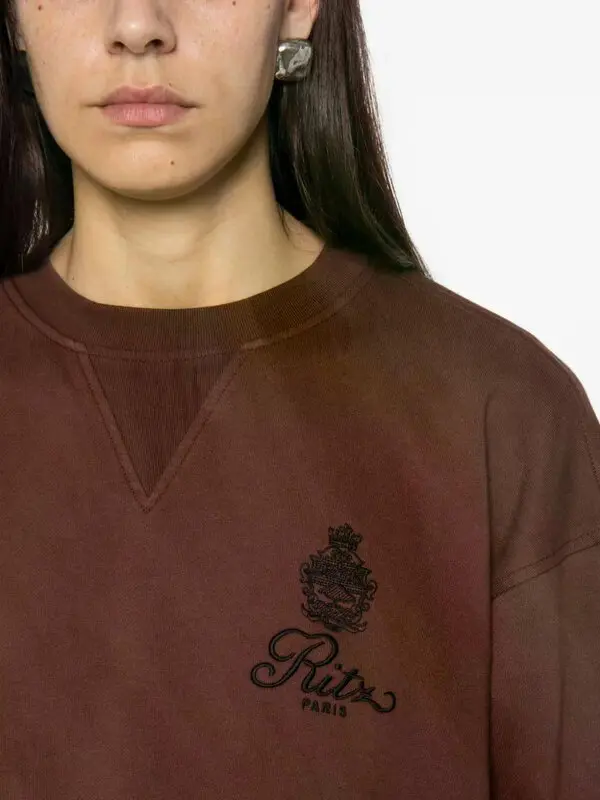 FRAME The Ritz Embroidered Sweatshirt