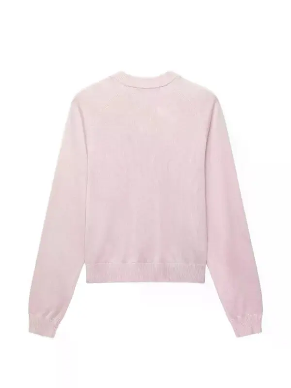Shanghai Tang Openwork Floral-embroidered Cardigan