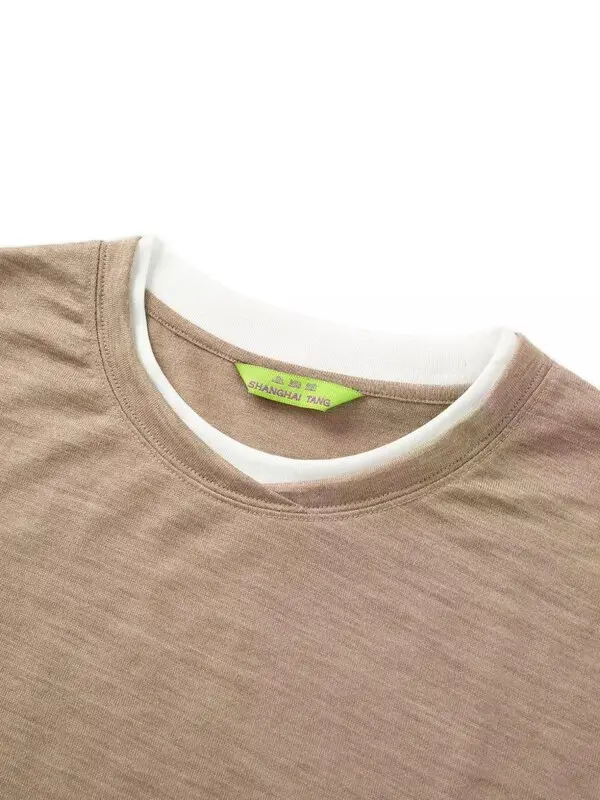 Shanghai Tang Shou Layered-detail T-shirt