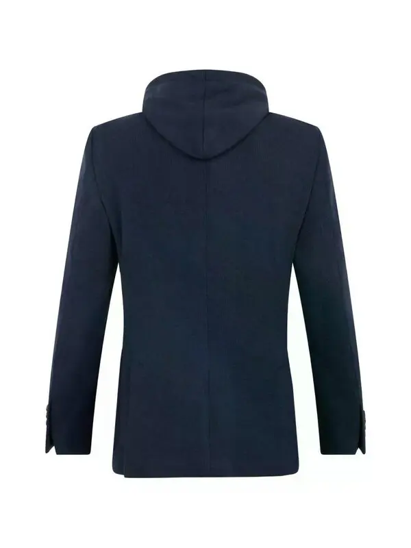 Eleventy Hooded Single-breasted Jacket