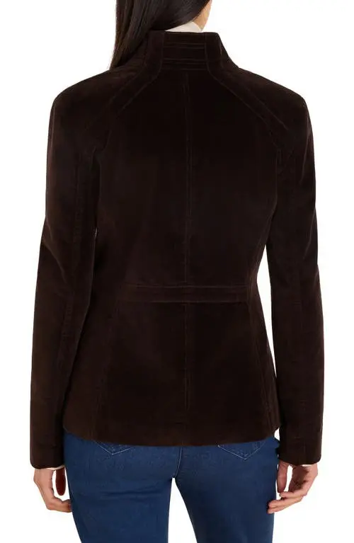 NIC+ZOE Stretch Velvet Riding Jacket