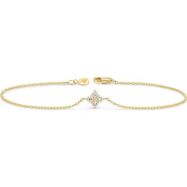 DEVATA Clover Lab Grown Diamond Chain Bracelet