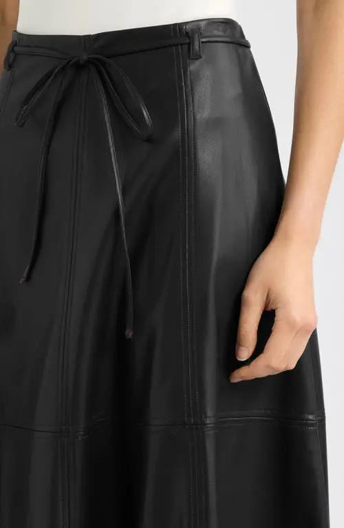 FRNCH Mokpo Faux Leather Skirt - Noir