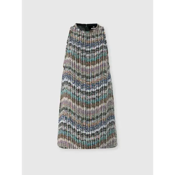 Missoni Chevron Knit Mini Dress With Sequins - Multicoloured