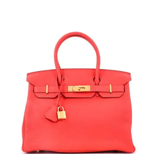 Hermès Birkin Handbag Togo With Gold Hardware 30