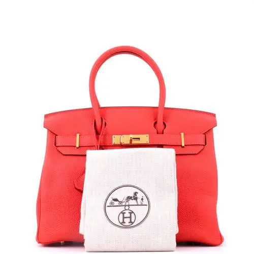 Hermès Birkin Handbag Togo With Gold Hardware 30