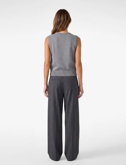 Koton Wool Blend Crew Neck Sleeveless Knit Vest