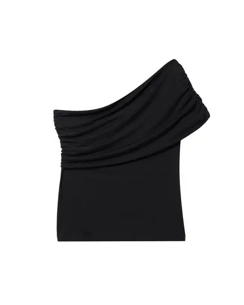 Mint Velvet One Shoulder Draped Top