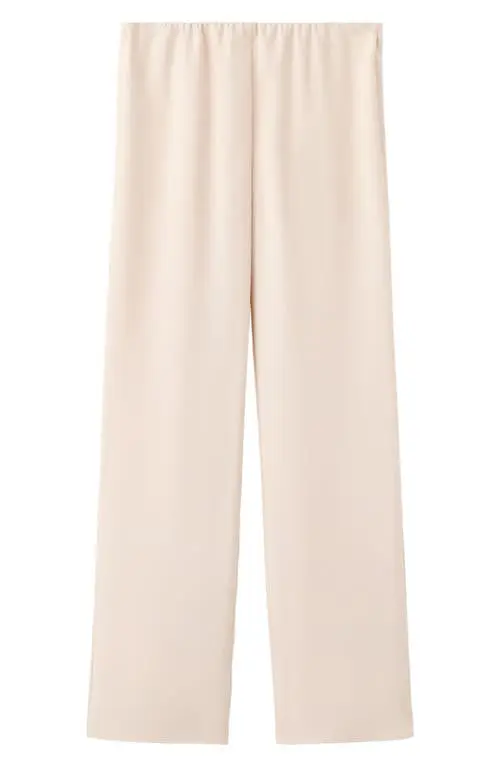 Mango Satin Straight Leg Pants
