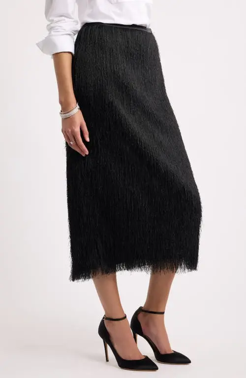 Nordstrom Fringe Column Midi Skirt