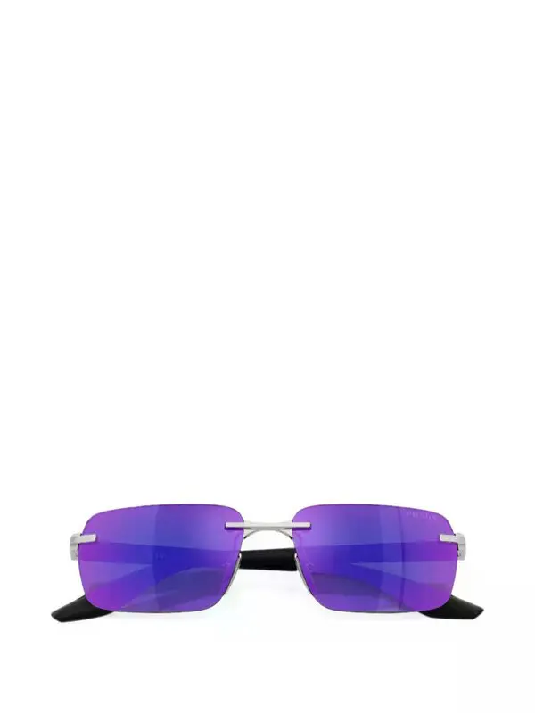 Prada Rimless Rectangle-frame Sunglasses