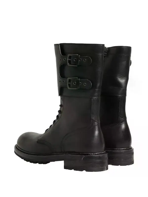 Dolce & Gabbana Belted Buckle Combat Boots