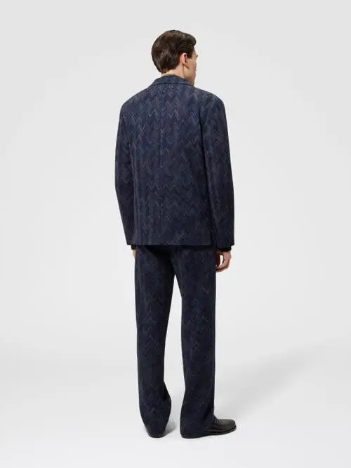 Missoni Cotton And Viscose Zig Zag Blazer