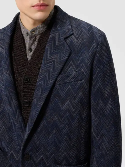 Missoni Cotton And Viscose Zig Zag Blazer