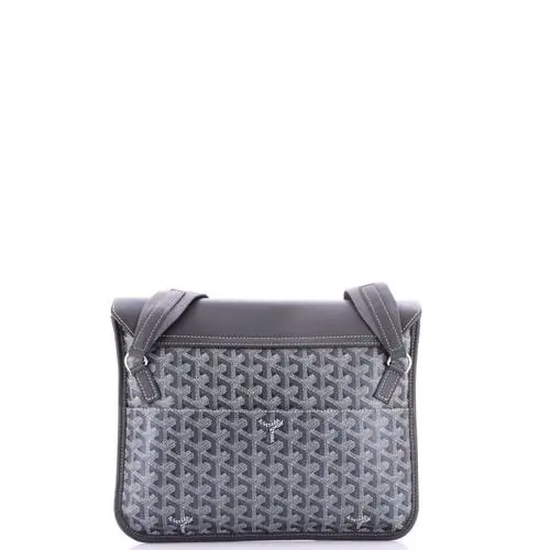 Goyard Coursier Messenger Bag Coated Canvas And Leather