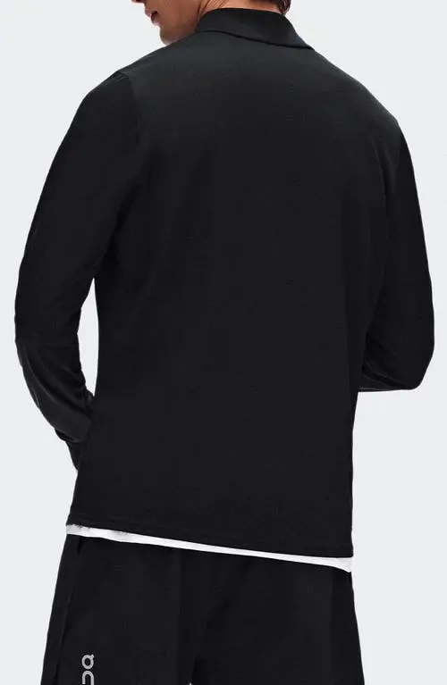 On Core Quarter Zip Performance T-shirt - Black