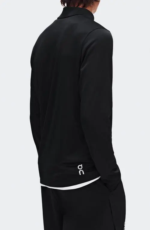 On Core Quarter Zip Performance T-shirt - Black