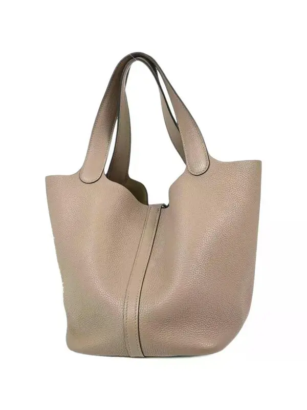 Hermès 2019 Gm Taurillon Clemence Picotin Lock Tote Bag - Neutrals