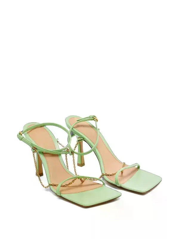 Bottega Veneta Stretch Chain-link Sandals - Green