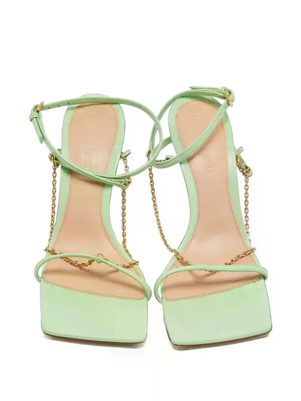 Bottega Veneta Stretch Chain-link Sandals - Green