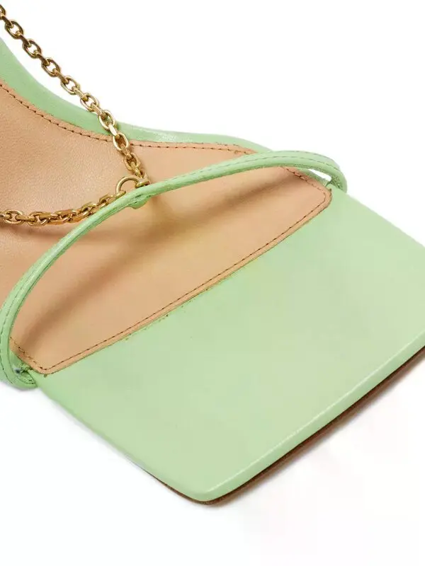 Bottega Veneta Stretch Chain-link Sandals - Green