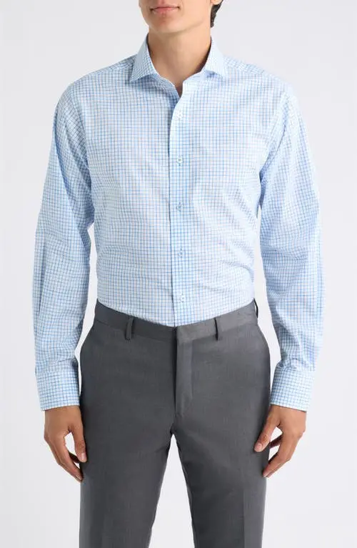 Lorenzo Uomo Trim Fit Box Check Dress Shirt