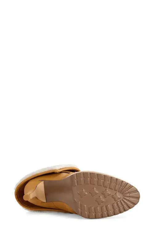 AZALEA WANG Gust Faux Shearling Trim Platform Bootie