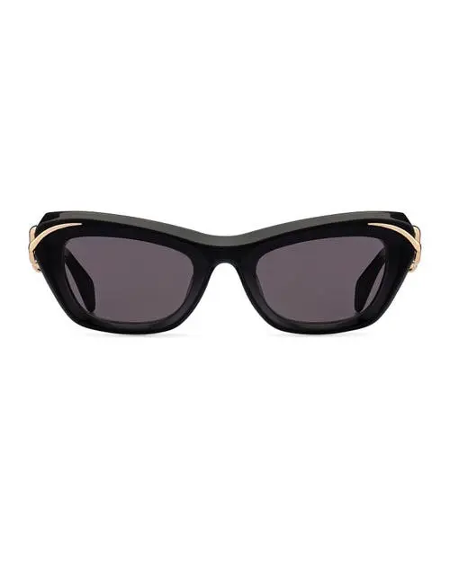 SAINT OWEN Medusa Cateye Sunglasses - Black/grey