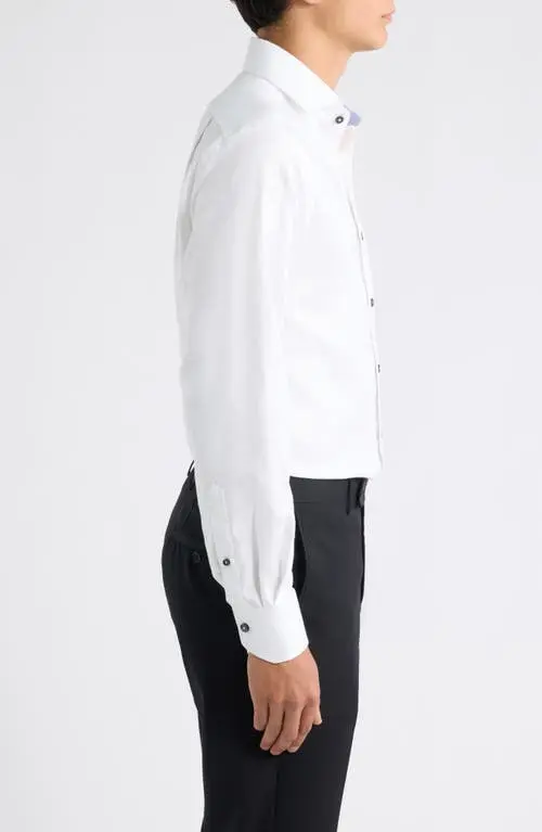 Lorenzo Uomo Trim Fit Basketweave Dress Shirt