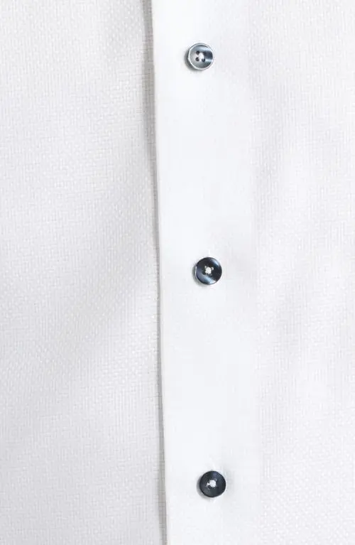 Lorenzo Uomo Trim Fit Basketweave Dress Shirt