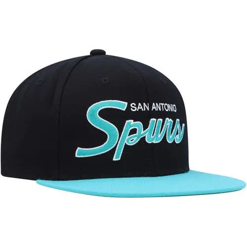 Mitchell & Ness San Antonio Spurs Hardwood Classics Mvp Team Script 2.0 Snapback Hat