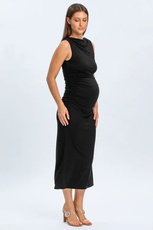 PIETRO BRUNELLI Elsa Sleveless Maternity Dress In Soft Jersey
