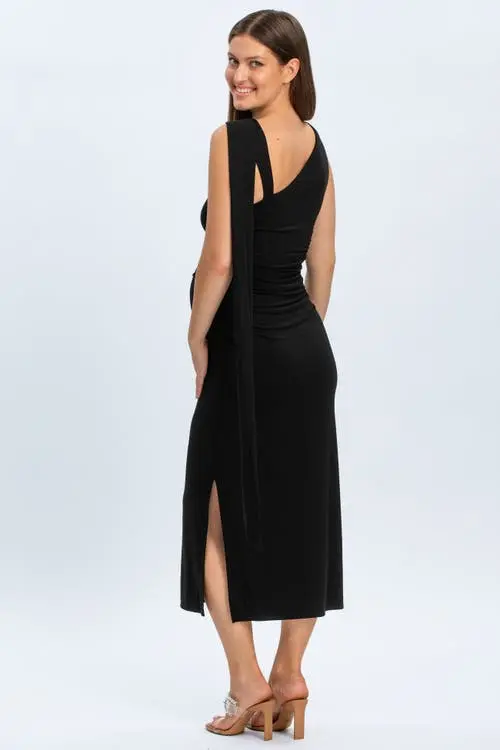PIETRO BRUNELLI Elsa Sleveless Maternity Dress In Soft Jersey