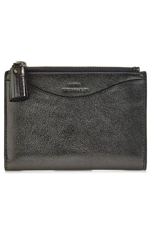 ANYA HINDMARCH Small Double Zip Wallet - Anthracite