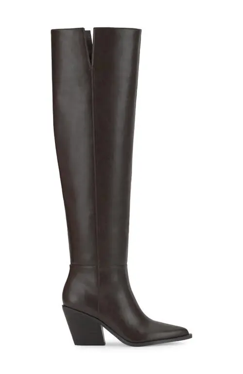 Jessica Simpson Pianila Faux Leather Boot With Faux Shearling Trim