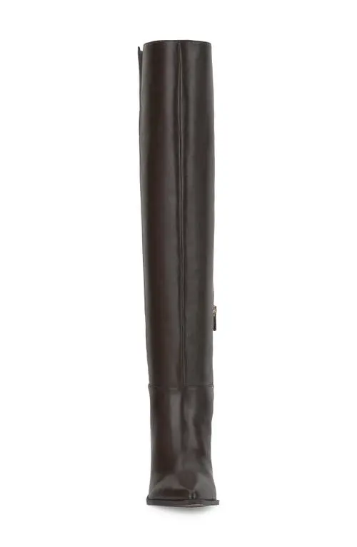 Jessica Simpson Pianila Faux Leather Boot With Faux Shearling Trim