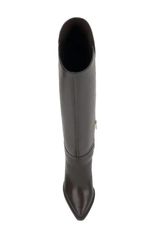 Jessica Simpson Pianila Faux Leather Boot With Faux Shearling Trim