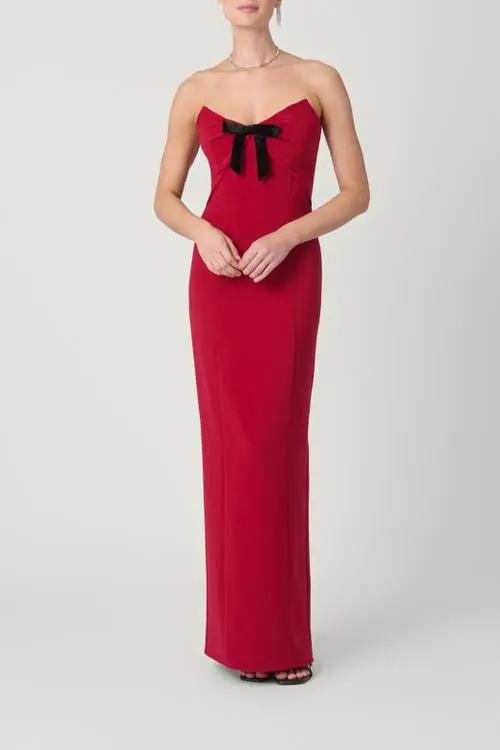 Shoshanna Stretch Crepe Midnight Brielle Dress