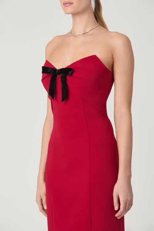 Shoshanna Stretch Crepe Midnight Brielle Dress