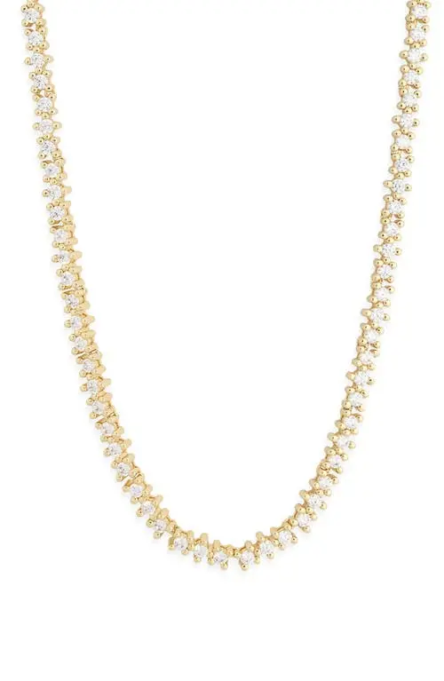 Kendra Scott Fate Cubic Zirconia Tennis Necklace - Gold White Cz