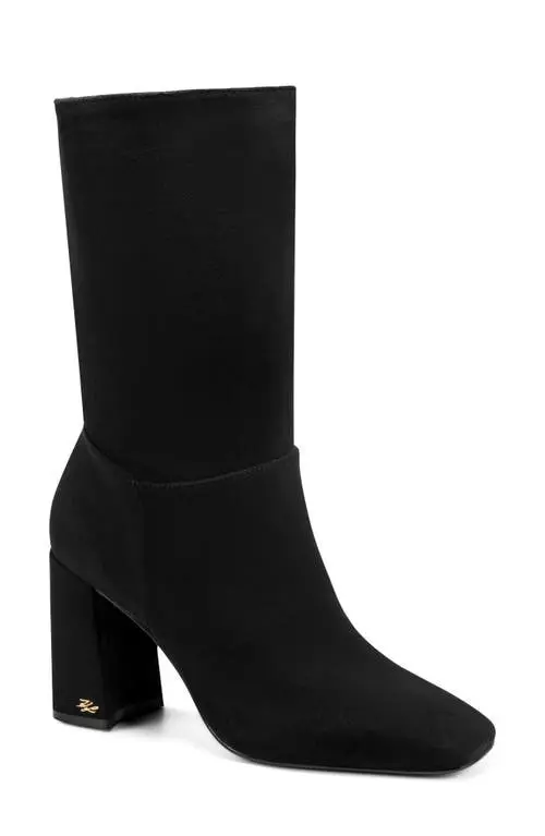 Karl Lagerfeld Paris Saydie Slouch Bootie - Black