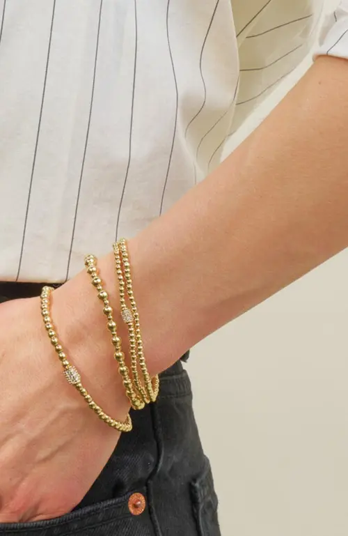 Stella & Dot All Day 3mm Beaded Stretch Bracelet Set