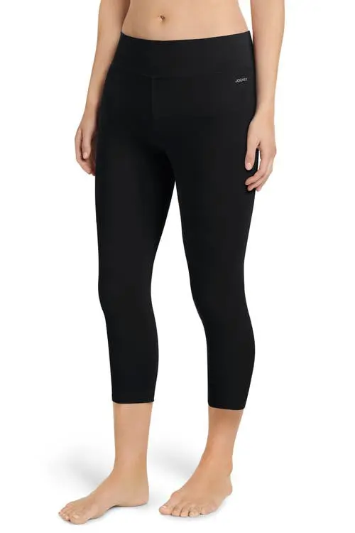 JOCKEY Cotton Stretch Capri Legging - Black