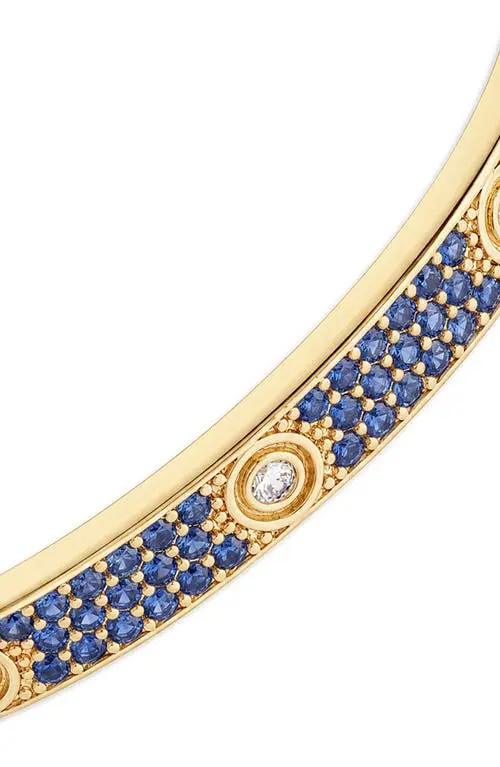 Sterling Forever Lumire 14k Plate Cubic Zirconia Bangle