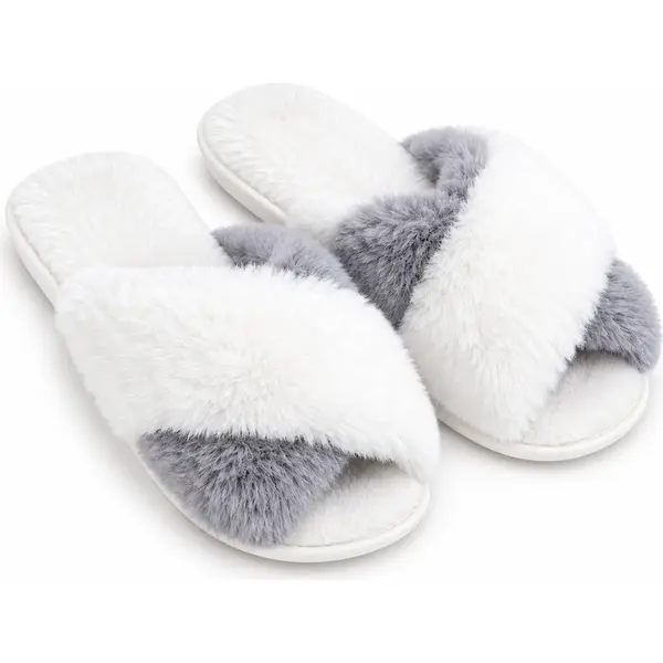 WRAPPED IN A CLOUD The Cloud Slipper - Silver/white