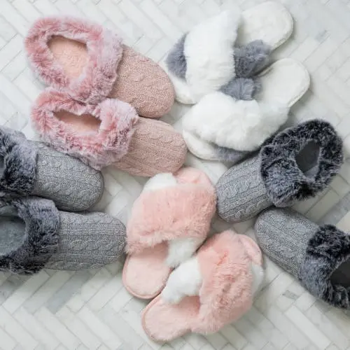 WRAPPED IN A CLOUD The Cloud Slipper - Silver/white