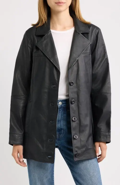 THE FRYE COMPANY Leather Car Coat