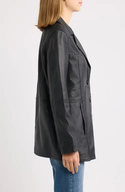 THE FRYE COMPANY Leather Car Coat