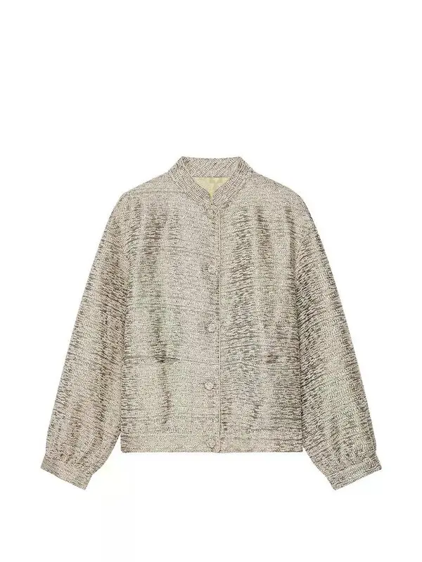 Shanghai Tang Sequin-embellished Tweed Bomber Jacket